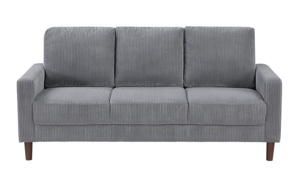 Luxury Fabric Sofa Set - 3 Piece - Grey - Furnberry